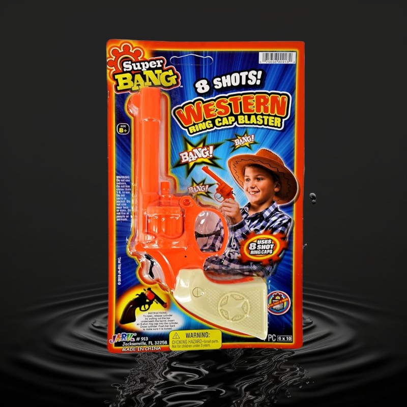 SUPER BANG 8 SHOT WESTERN CAP GUN | Gloworks