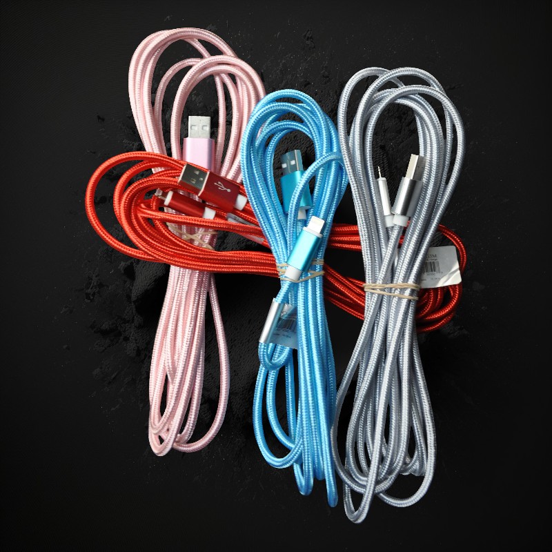 ASSORTED COLOR 10' IPHONE CHARGER | Gloworks