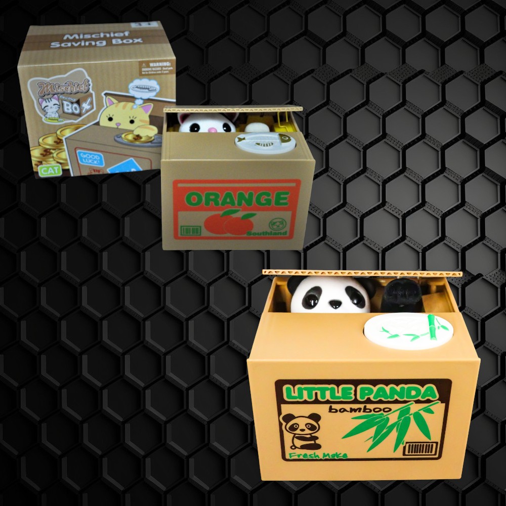 ASSORTED STYLE SNEAKY KITTY/PANDA BANK | Gloworks