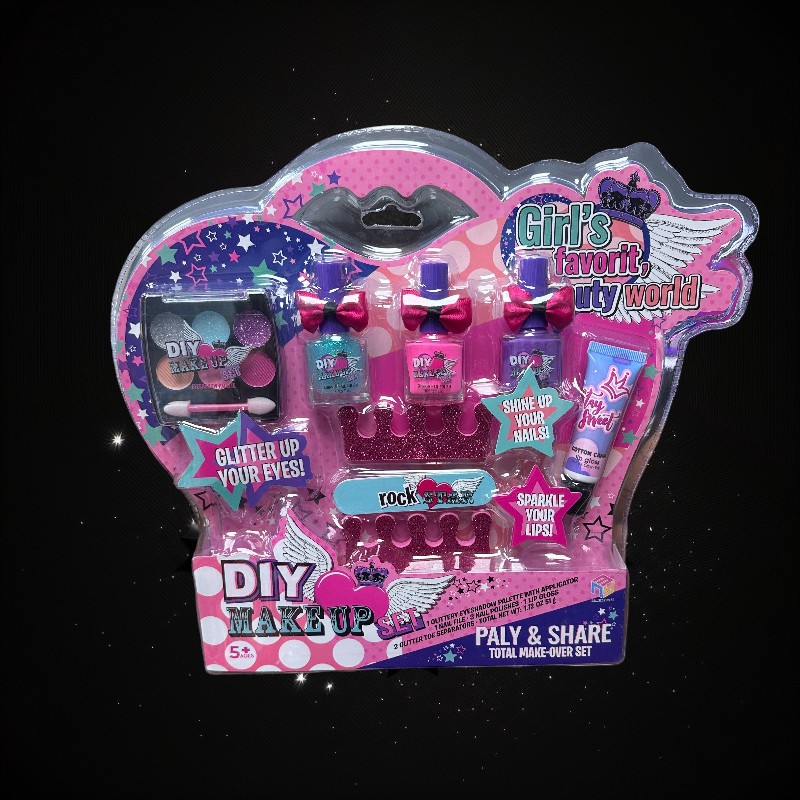LARGE CARDED DIY MAKE-UP PLAY SET | Gloworks