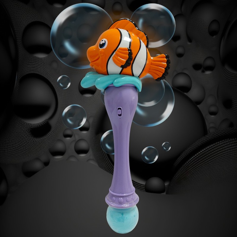 NEW STYLE LED CARTOON FISH BUBBLE WAND | Gloworks
